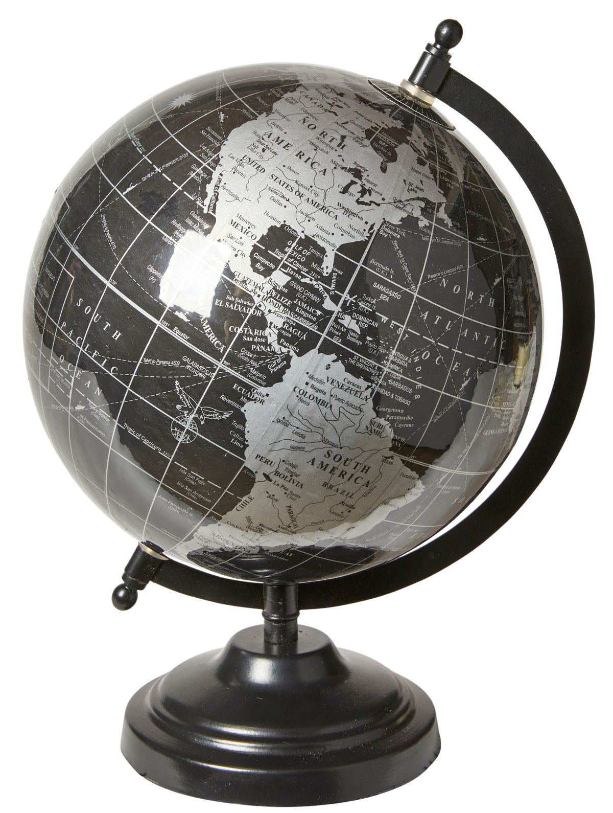 Globus - 20 cm - Sort - Pyntegenstande - - Alstrøm Isenkram
