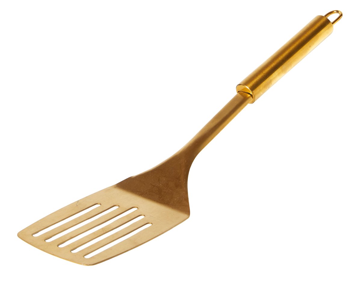 Palet med Hulle - r 'Guld' - Rustfrit Stål - Spatler - piskeris mv ...